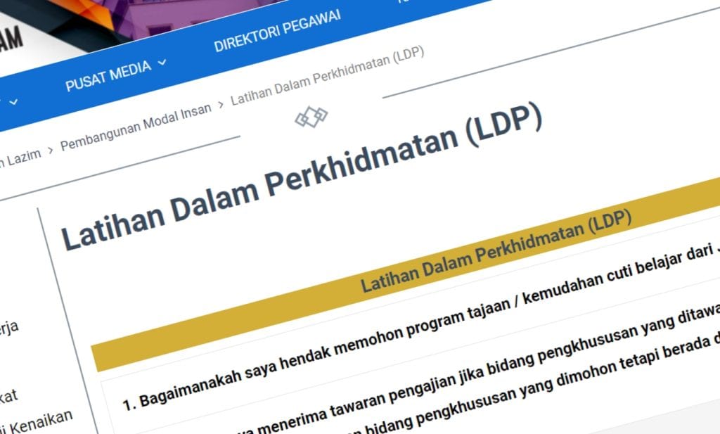 Latihan Dalam Perkhidmatan (LADAP) Guru KPM & LDP Latihan Dalam Perkhidmatan (LADAP) Guru KPM & LDP
