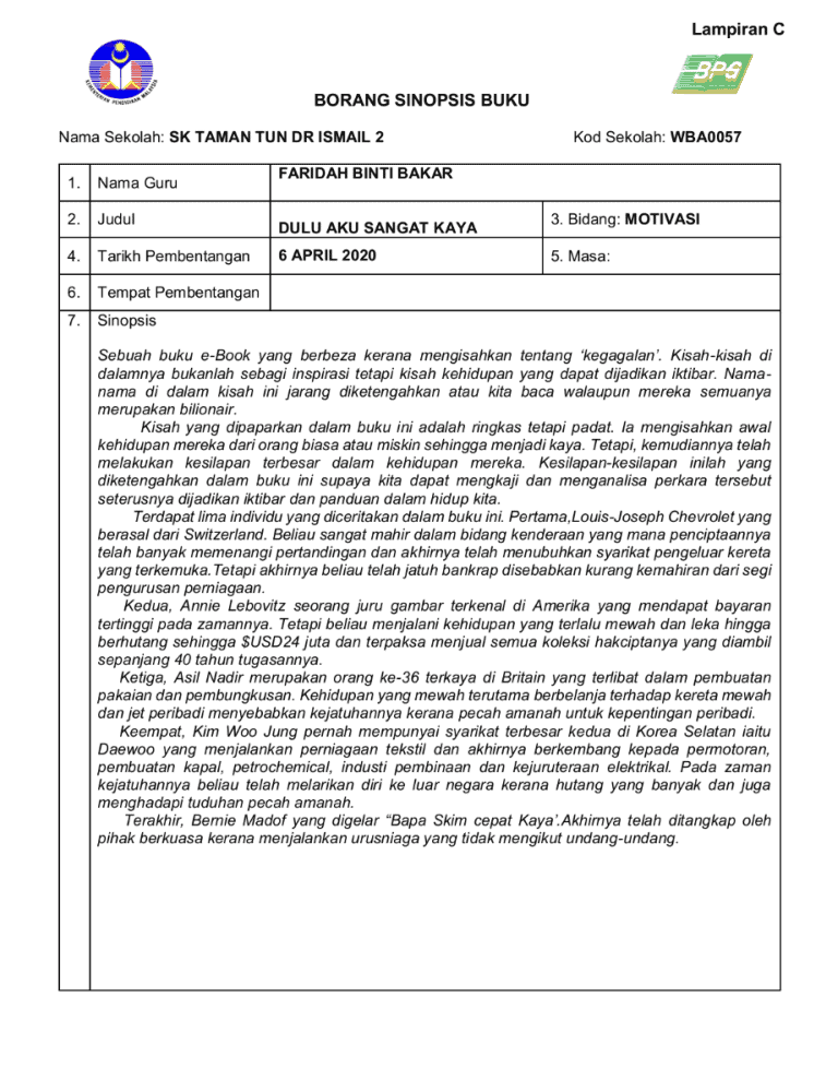 Sinopsis Buku SPLKPM: Format & Cara Menulis Sinopsis