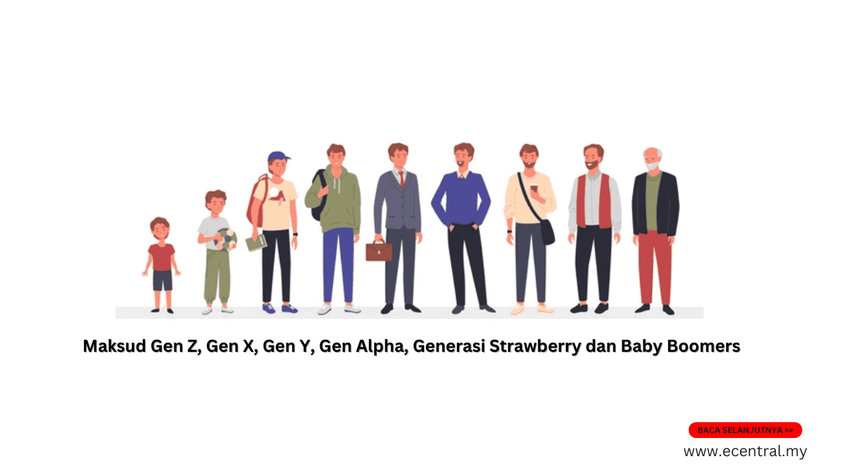 Maksud Gen Z, Gen Y, Gen X, Gen Alpha & Baby Boomers