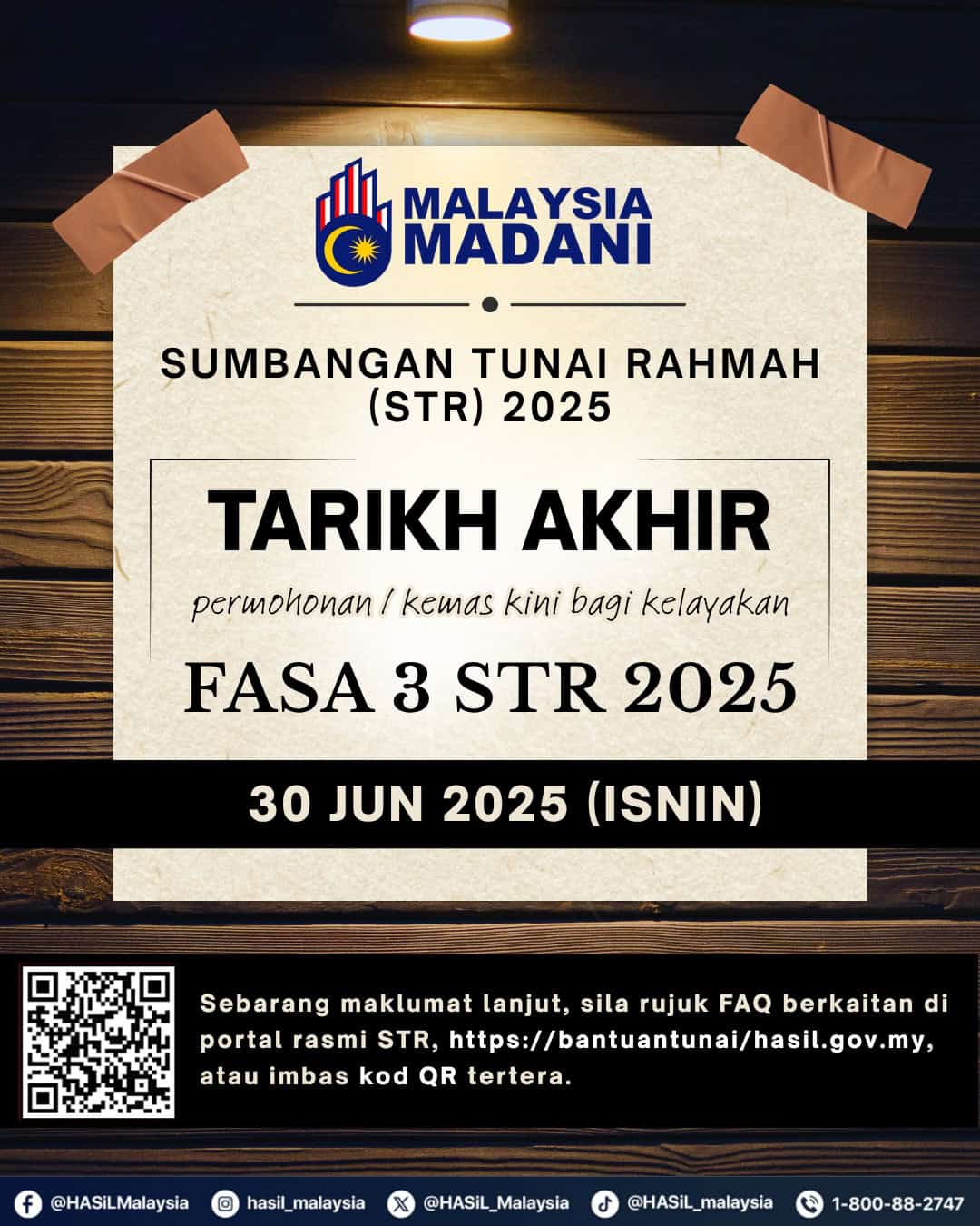 Kemaskini STR 2025 FASA 3 - Panduan & Maklumat Penting