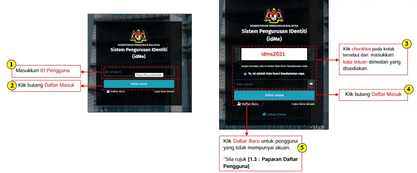idMe KPM - Login, Pendaftaran Sistem Pengurusan Identiti MOEIS