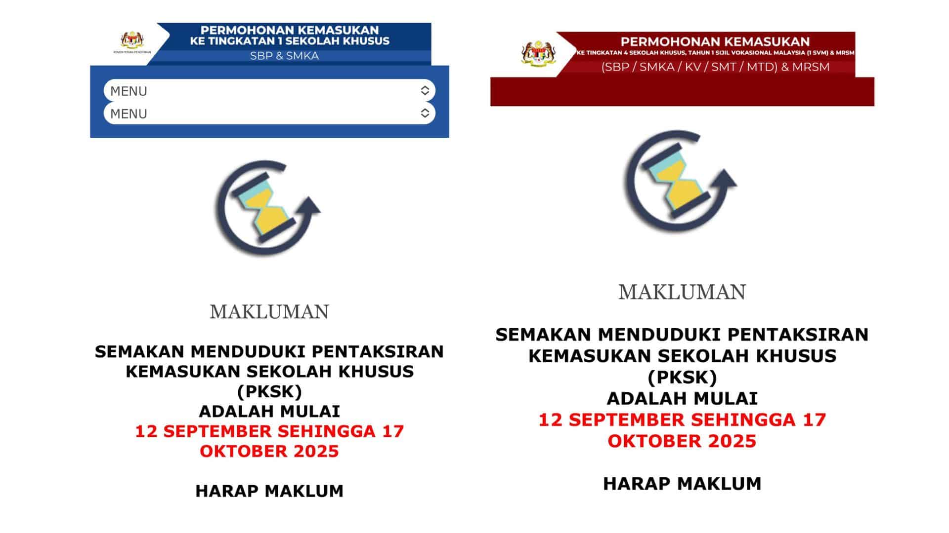 Semakan PKSK 2026/2027 - Lokasi Pusat Peperiksaan & Tarikh