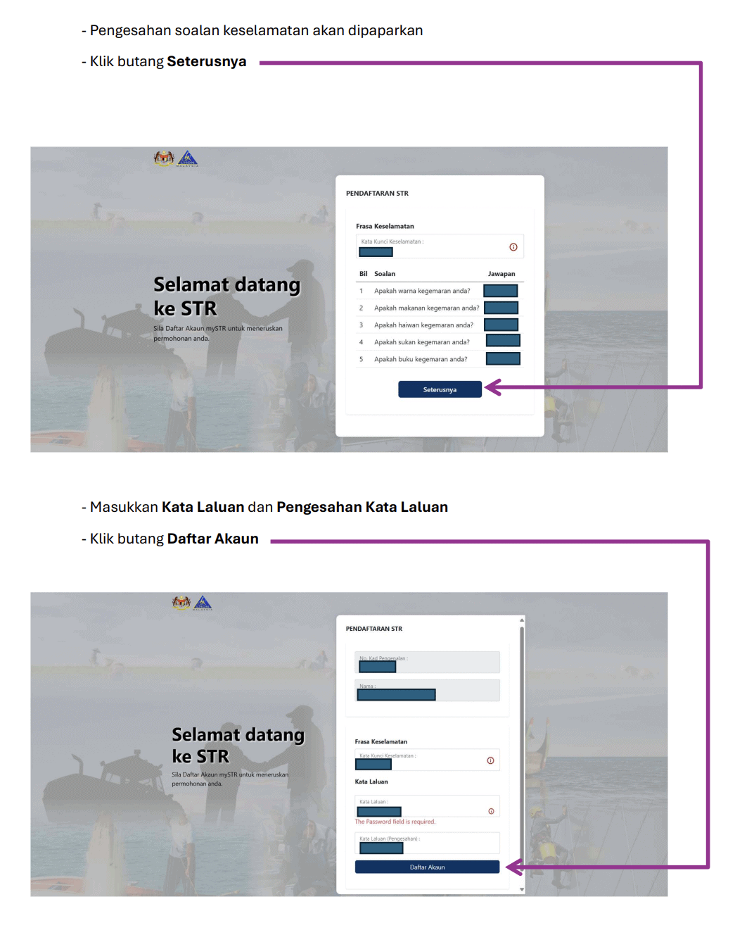 MySTR - Daftar STR 2025/2026, Semakan Permohonan