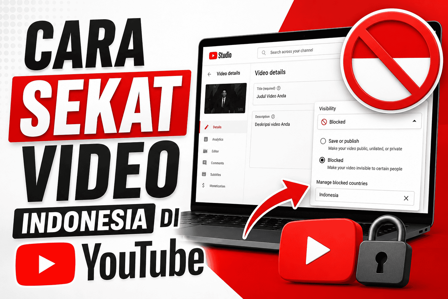 Cara Sekat Video Indonesia di Youtube Pada Telefon dan PC - eCentral.my